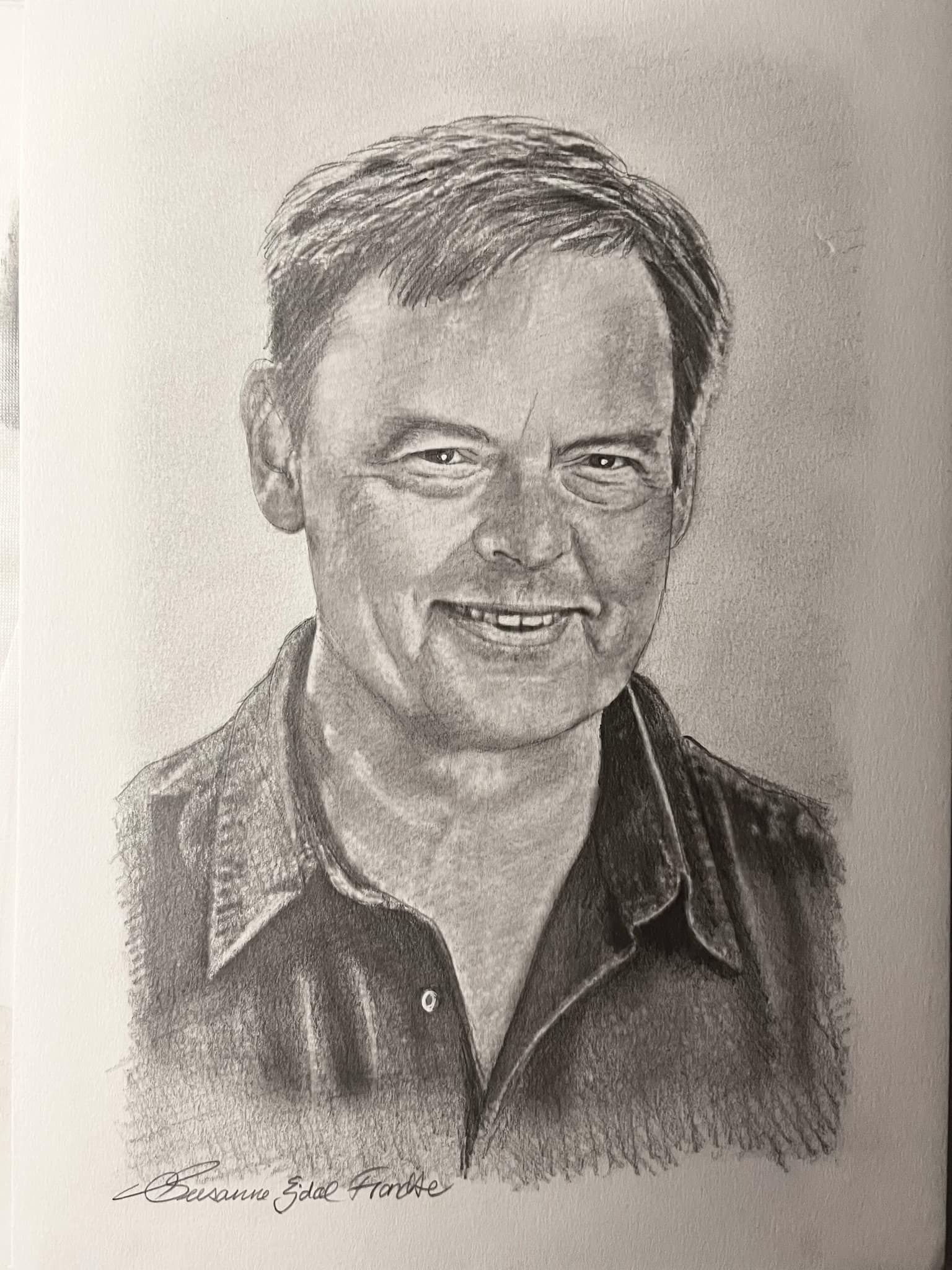 Ulf Pilgaard Portræt Tegning