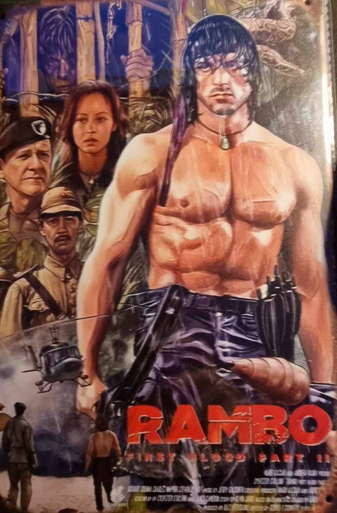 Rambo - First Blood Part II - Metal Skilt 20x30cm