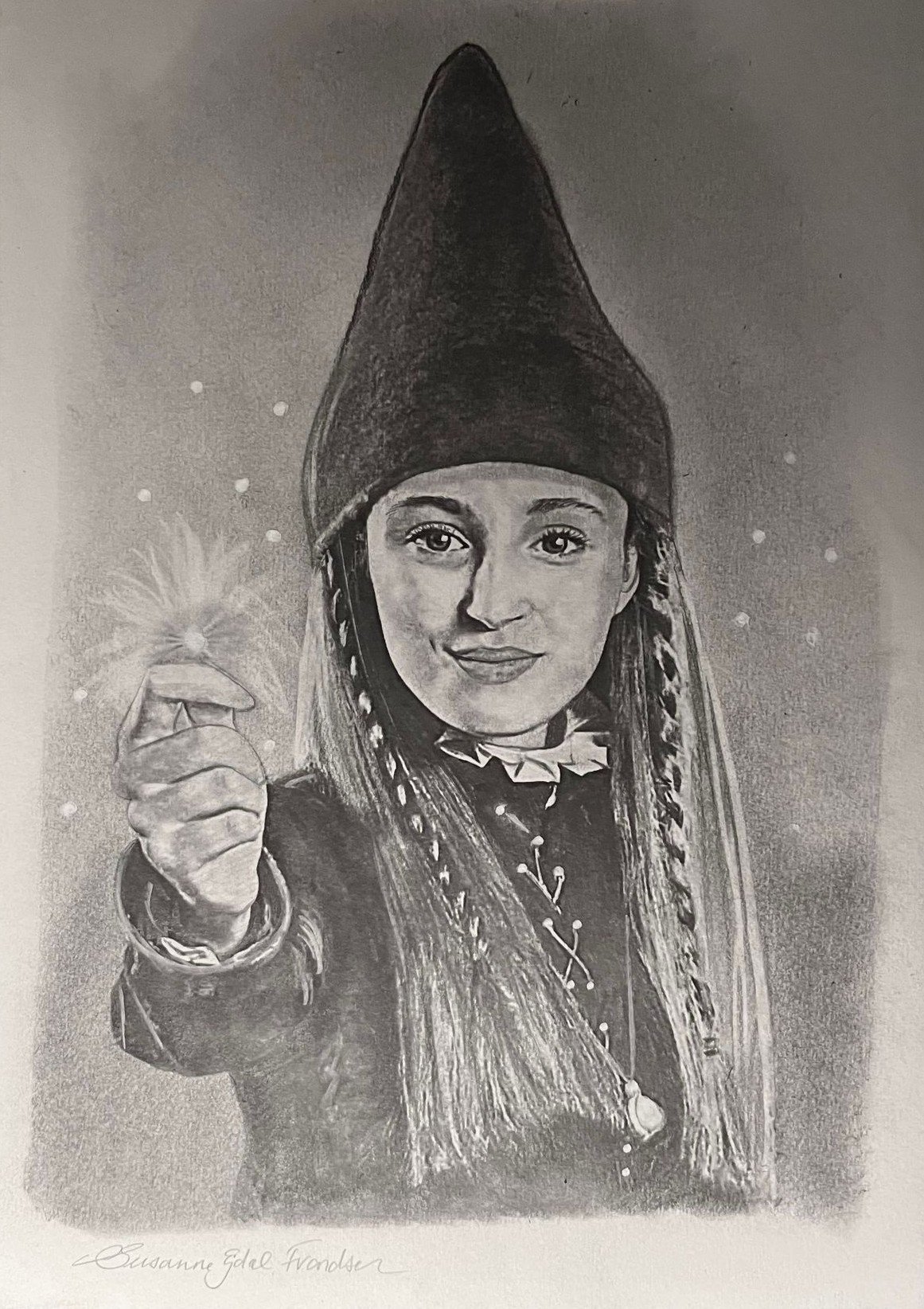 Tinka - Portræt Tegning